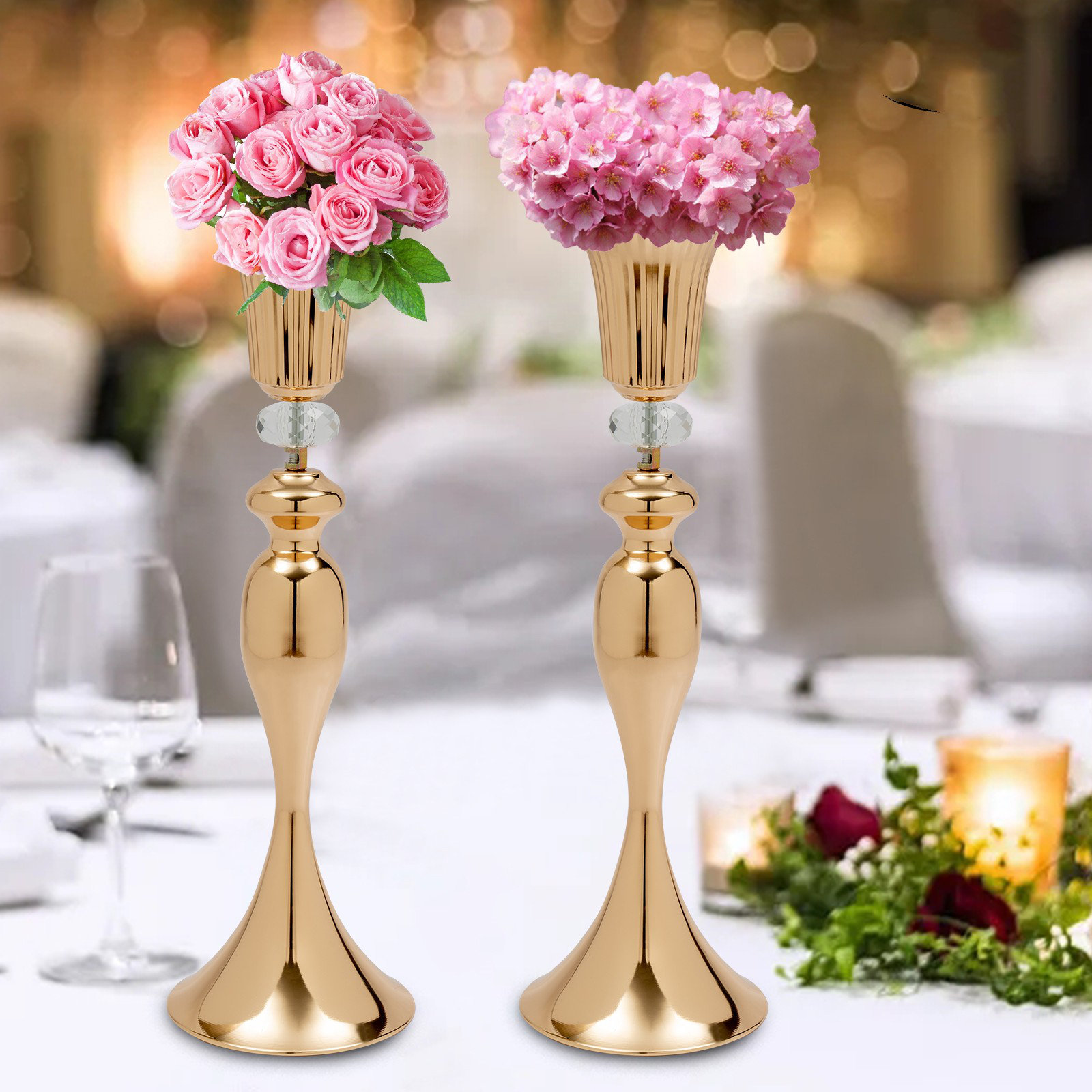 Rosdorf Park Mair Metal Table Vase | Wayfair