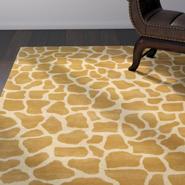Millwood Pines Soho Hand Tufted Wool Animal Print Rug & Reviews | Wayfair