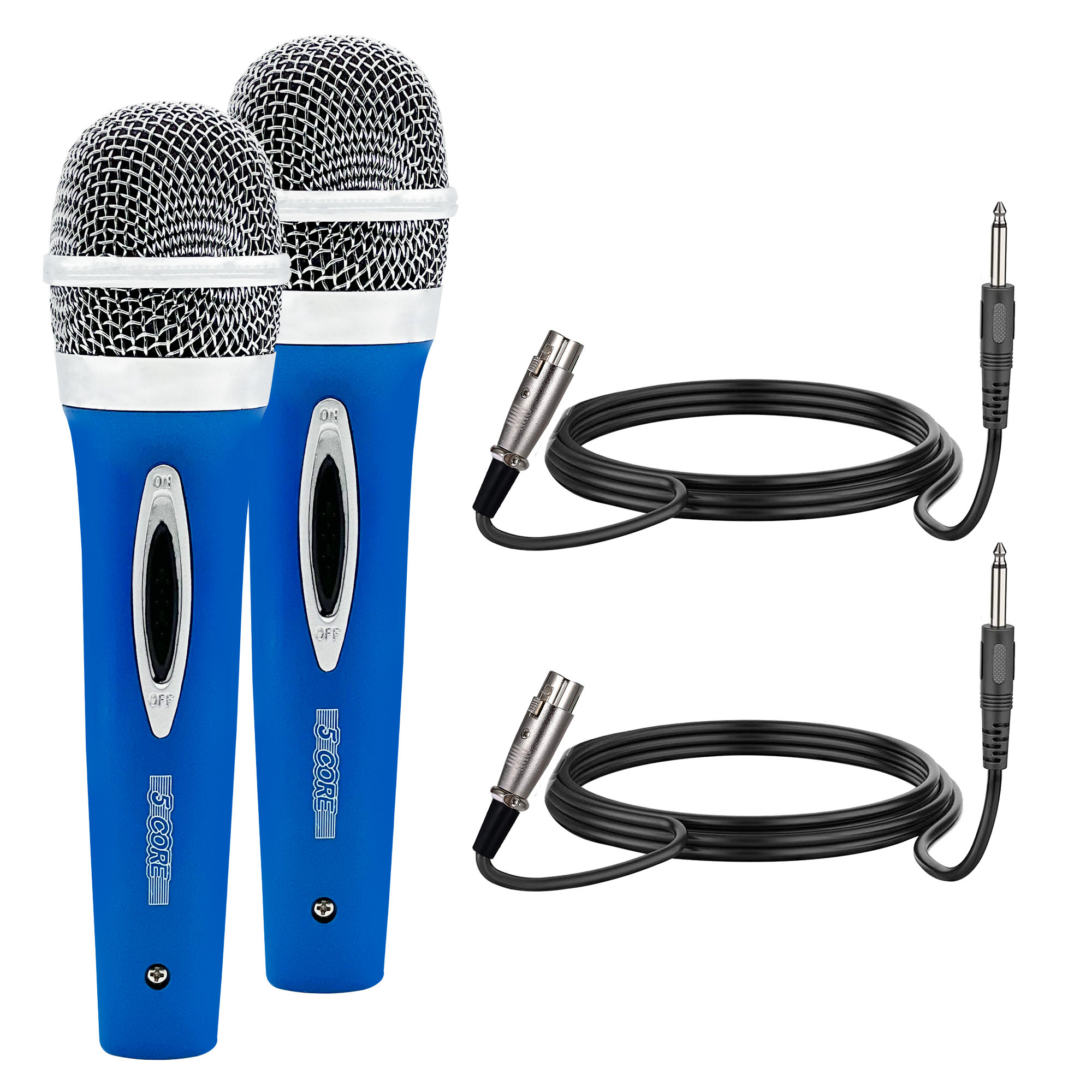 5 CORE 5 Core Microphone Pair XLR Dynamic Karaoke Singing Handheld Microfono Professional Vocal ...