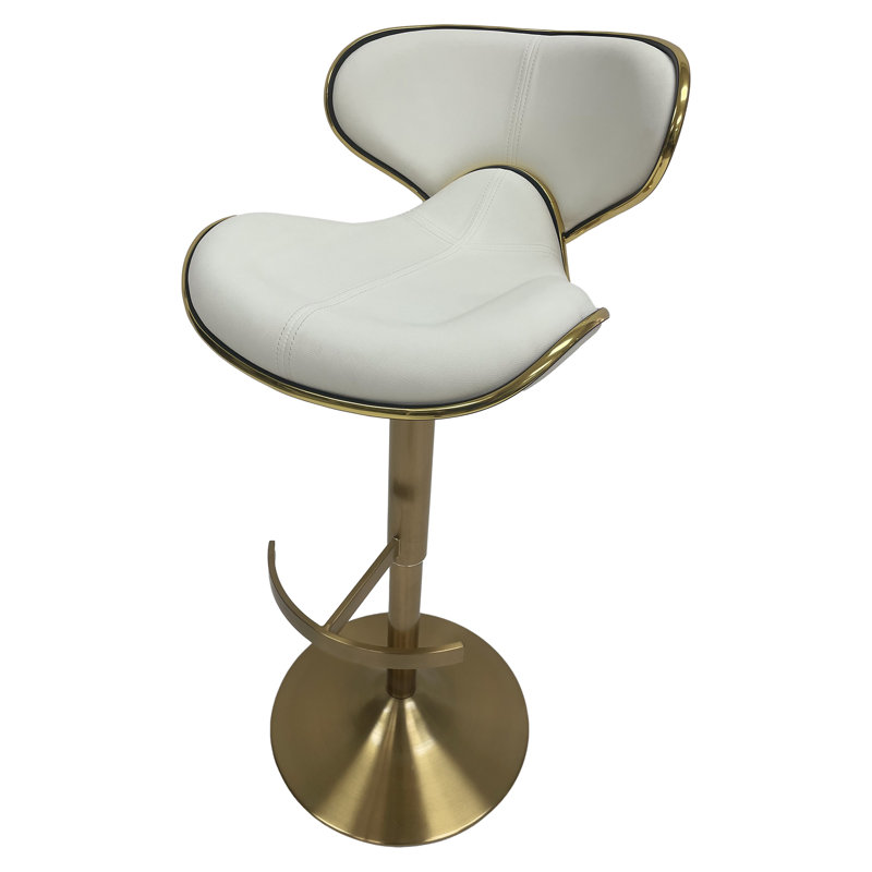 Everly Quinn Ecco Adjustable Height Swivel Bar Stool & Reviews | Wayfair