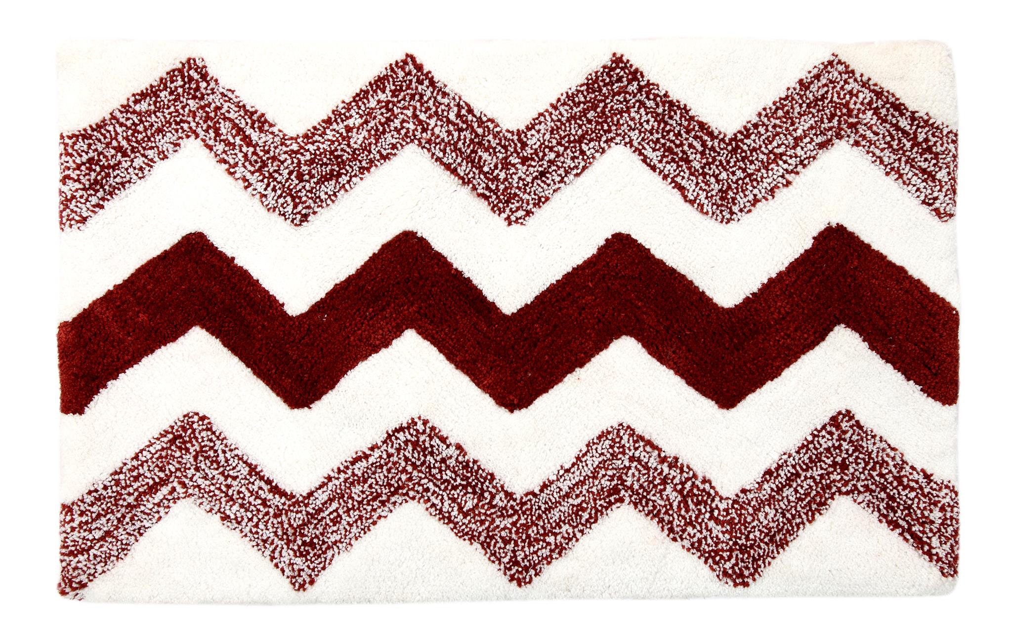 Ivy Bronx Erickson Tonal Designer Rectangle Non-Slip Chevron Bath Rug ...