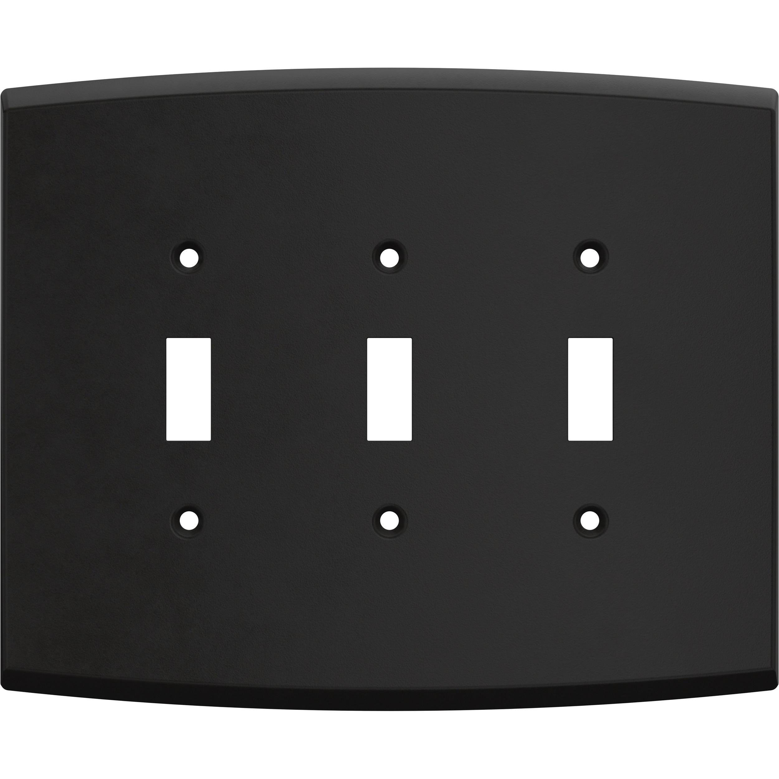 Franklin Brass Soft Arch 3-Gang Oversized Light Switch/Toggle Cover ...