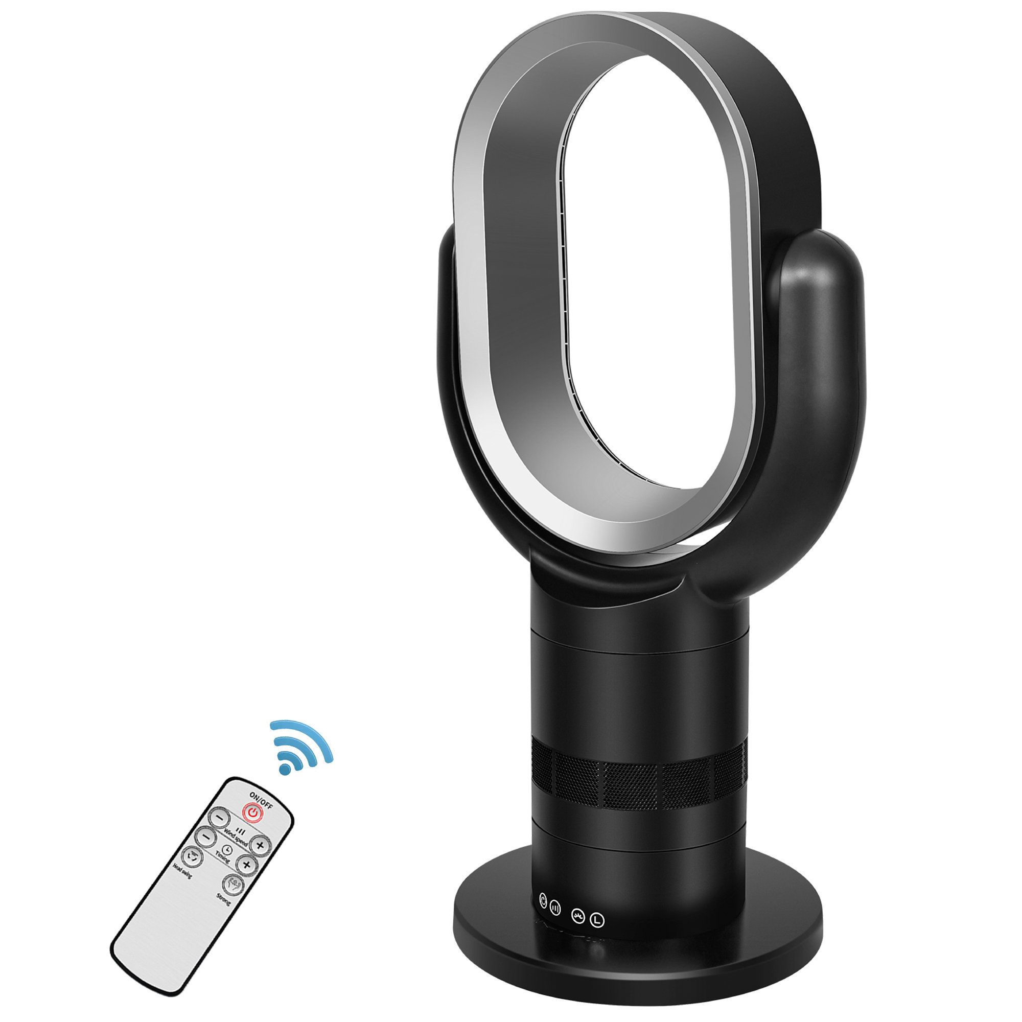 Dubbin Oscillating Bladeless Tower Fan with Remote Control 10 Speeds ...