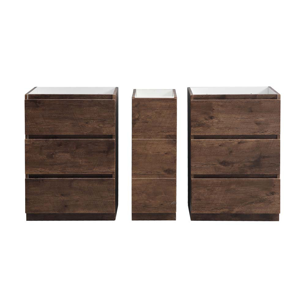 Fresca Senza Tuscany 59" Double Bathroom Vanity Base Only - Wayfair Canada