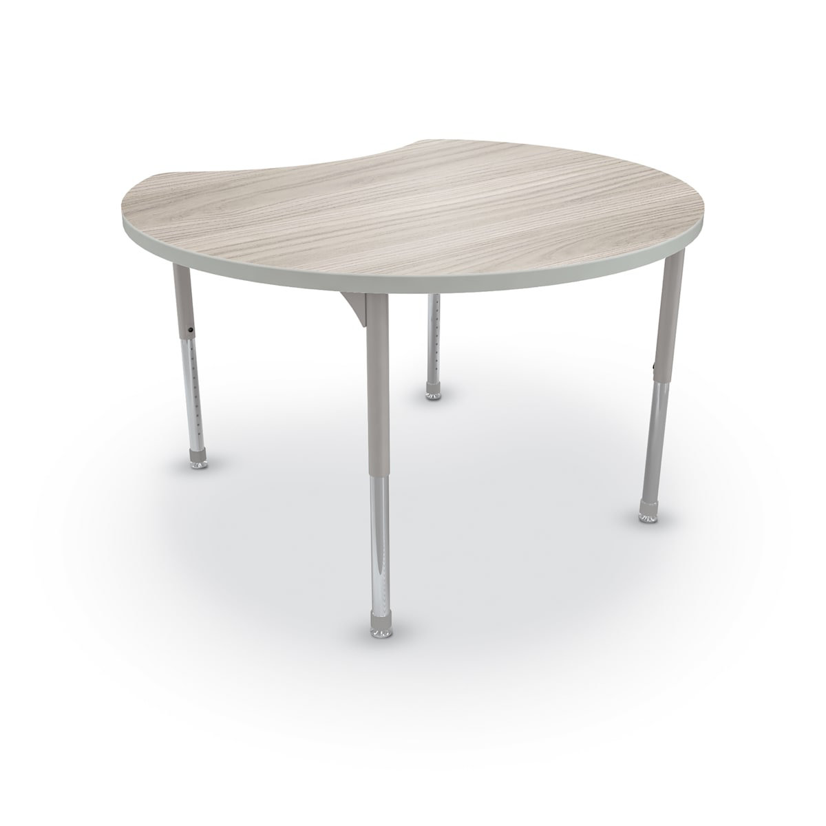 MooreCo Hierarchy Laminate Adjustable Novelty 3 Students Classroom Desk ...