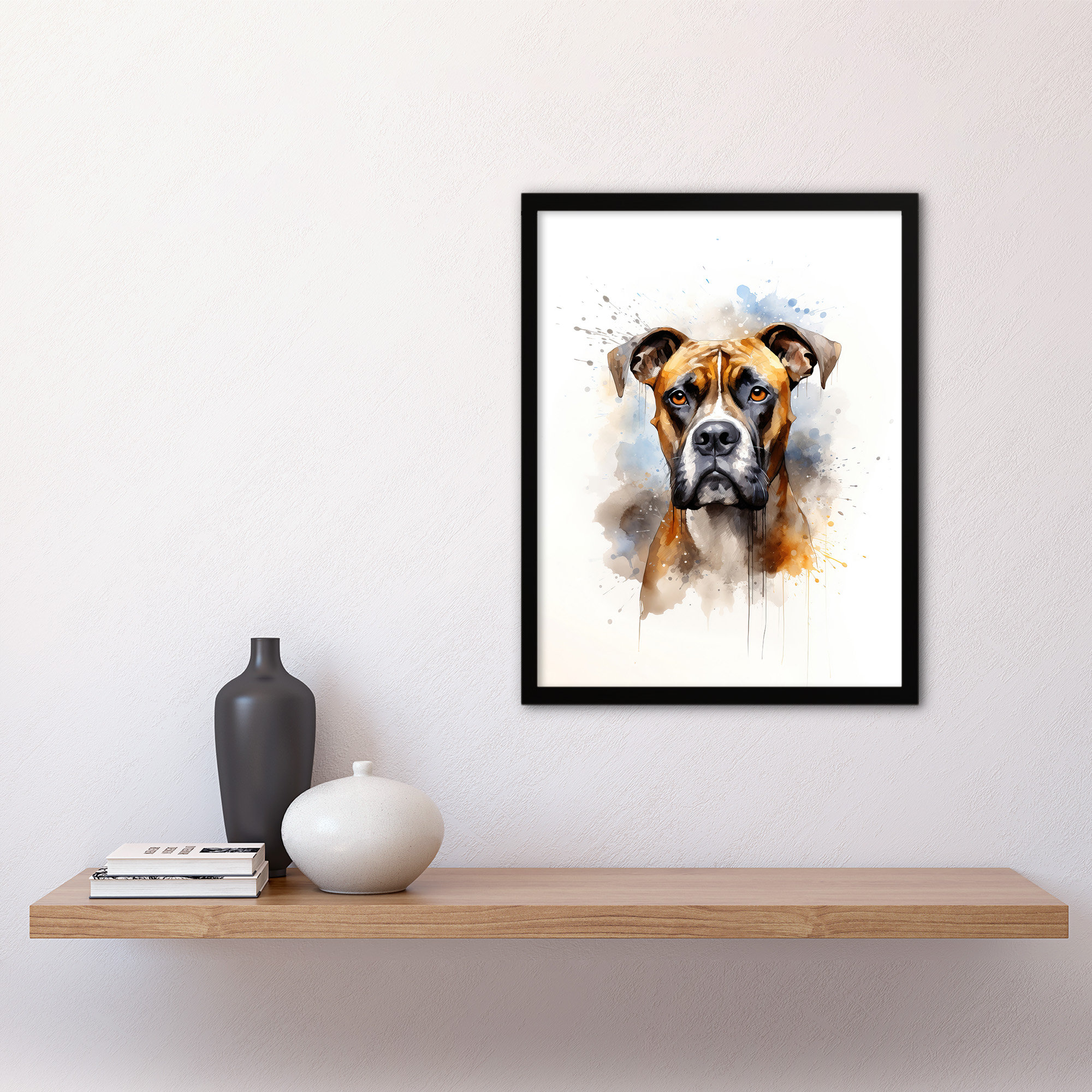 Marlow Home Co. Brindle Boxer - Single Picture Frame Art Prints ...