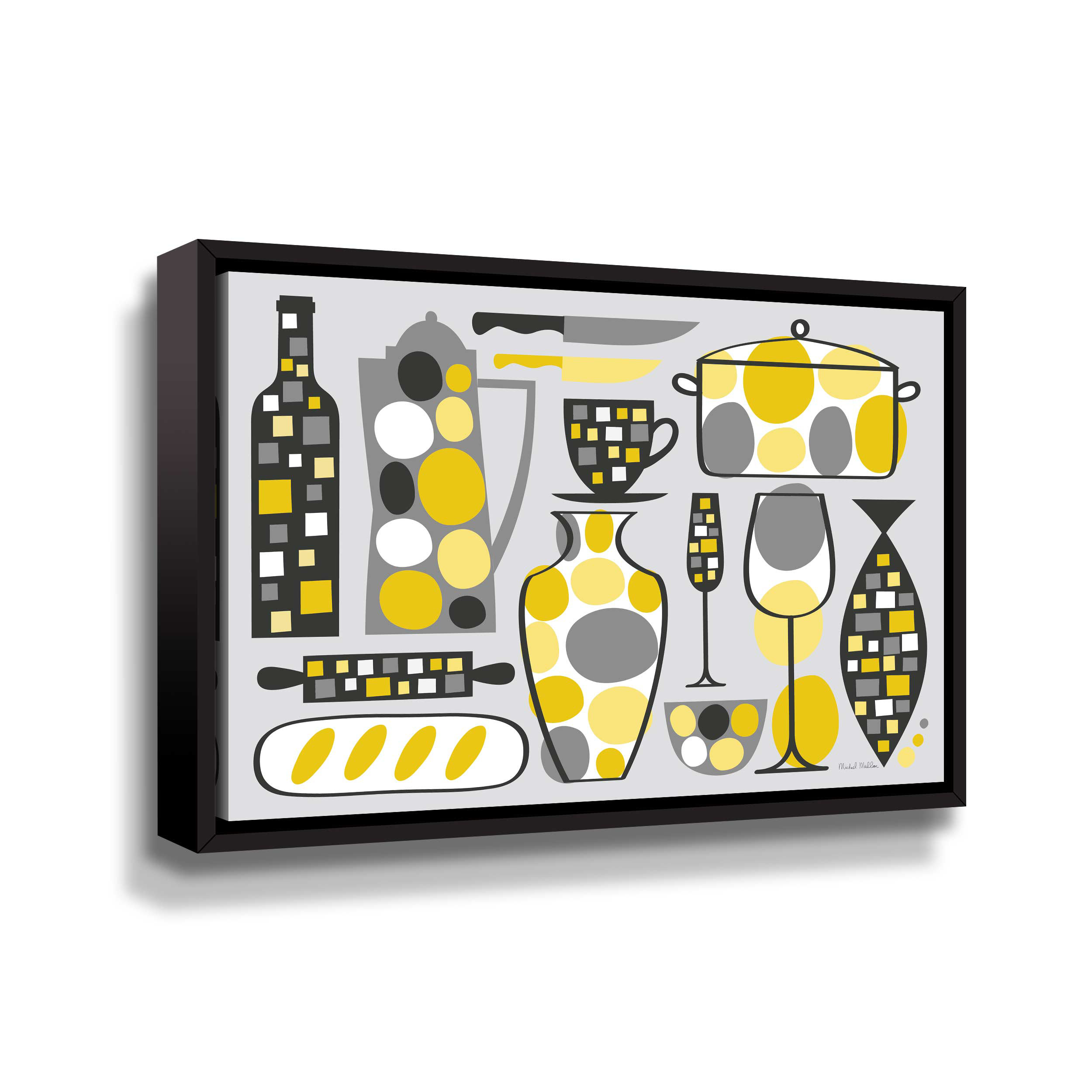 Red Barrel Studio Modern Kitchen V Yellow Print - Wayfair Canada
