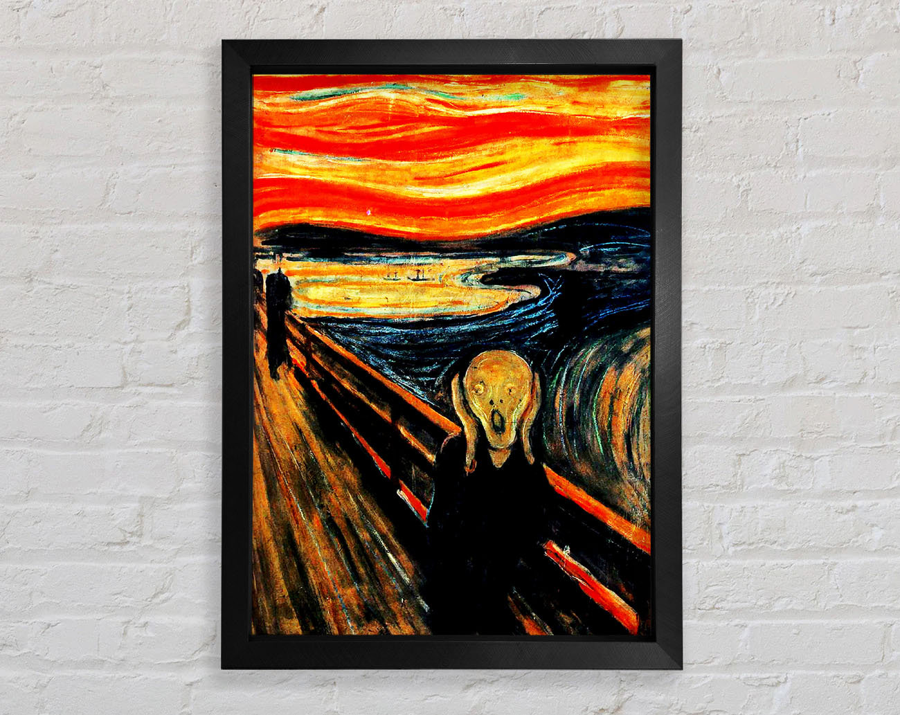 Bright Star The Scream by Edvard Munch - Single Picture Frame Print ...
