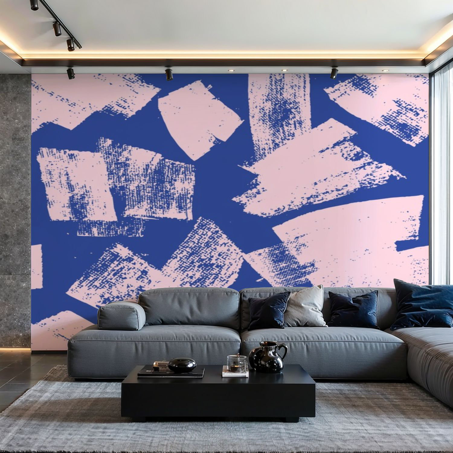 Ivy Bronx Peel and Stick Canvas Wallpaper Wall Mural Abstract creative ...