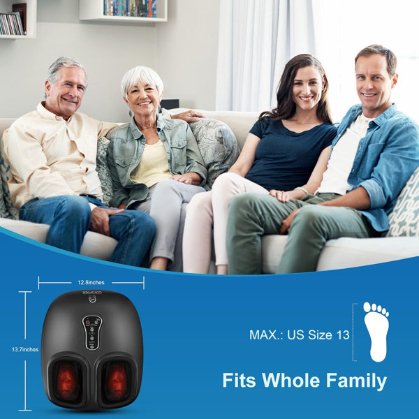 COMFIER Shiatsu Foot Massager with Heat Deep Kneading Feet Massage ...