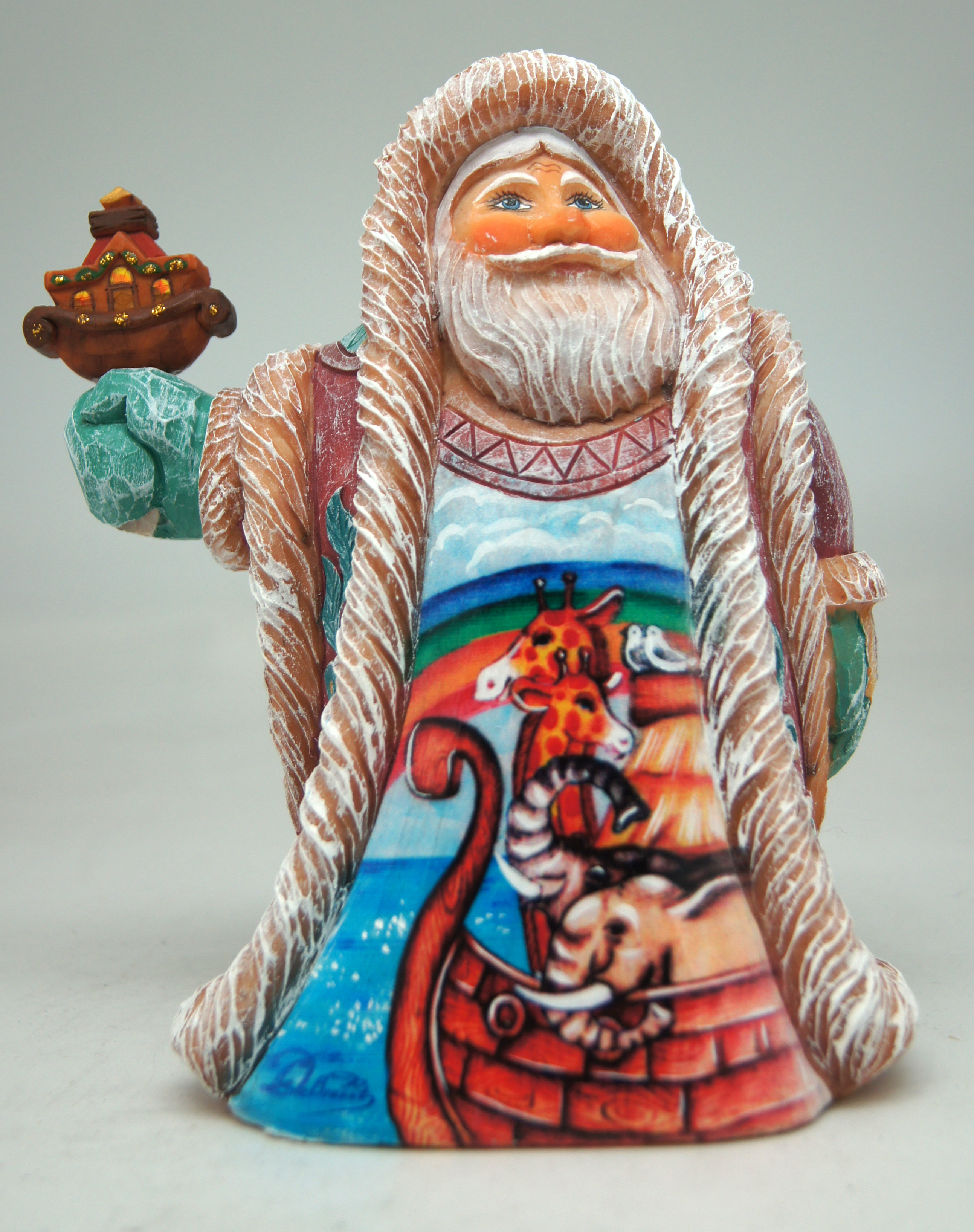 The Holiday Aisle® Fifield Noah Ark Regal Santa Figurine Derevo ...