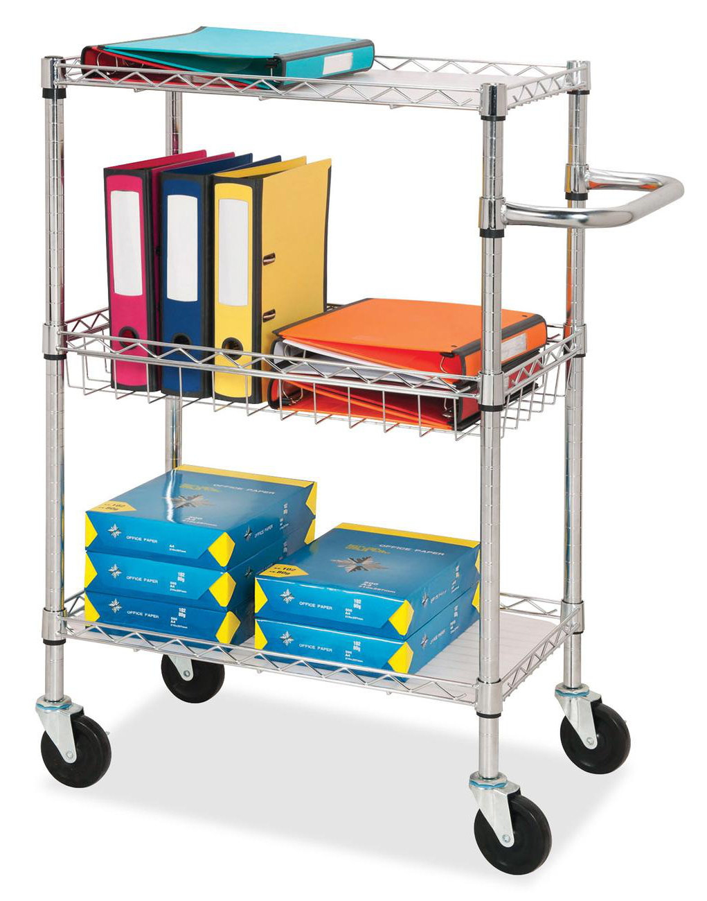 Lorell 3-Tier Rolling Cart & Reviews | Wayfair
