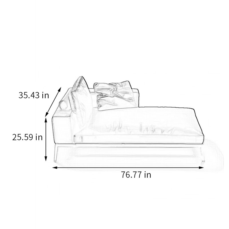 Orren Ellis Rait Upholstered Chaise Lounge | Wayfair