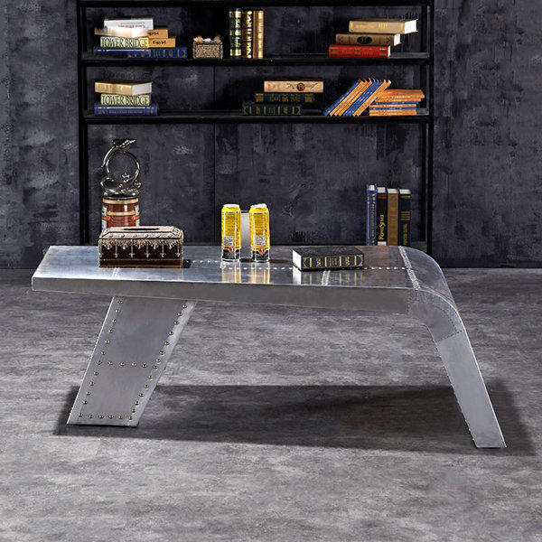 Jes Design Creative Industrial Aluminum Skin Coffee Table Coffee Table ...