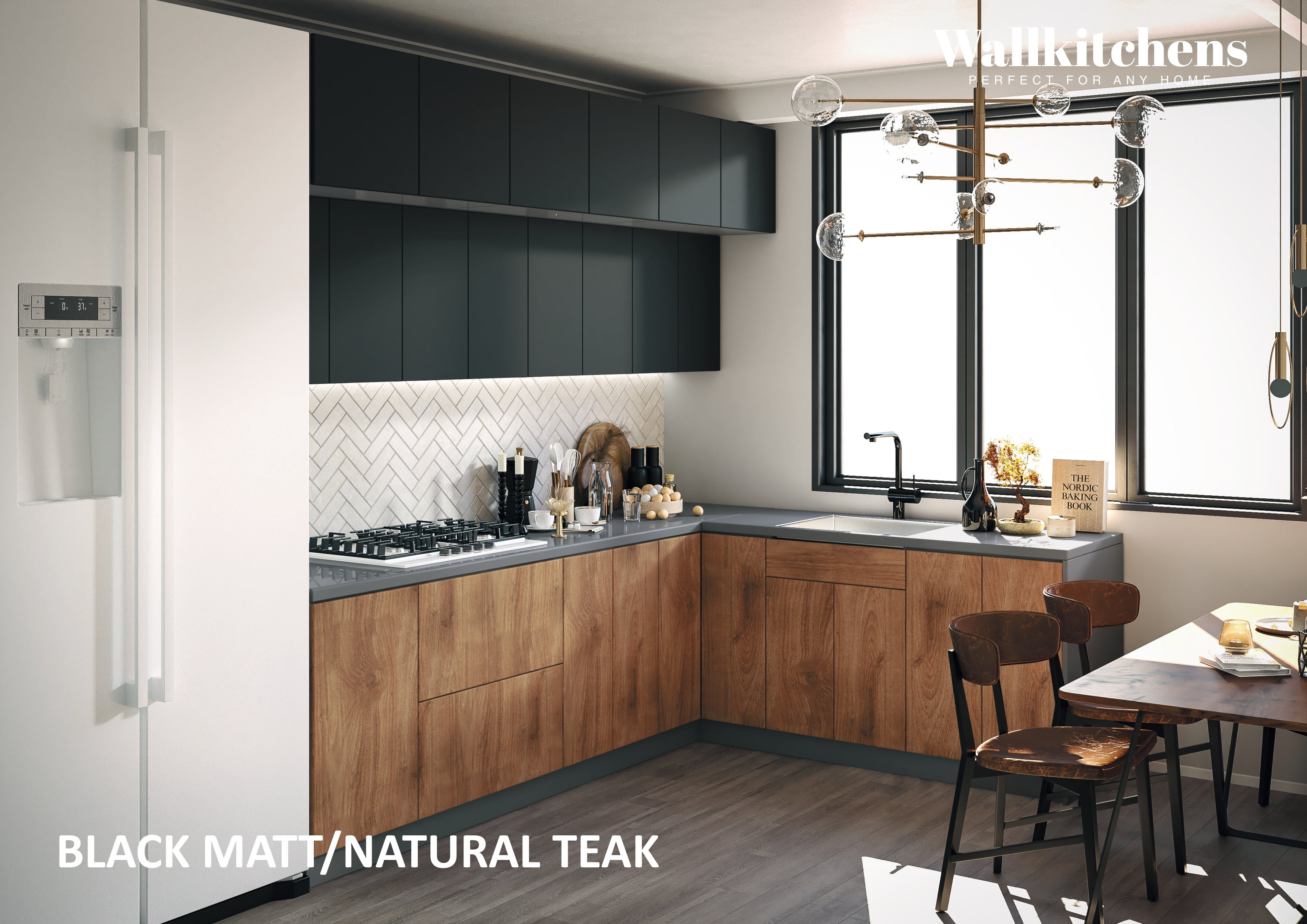 WALLKITCHENS 108'' W x 96'' H Medium Density Fiberboard (MDF) Full ...