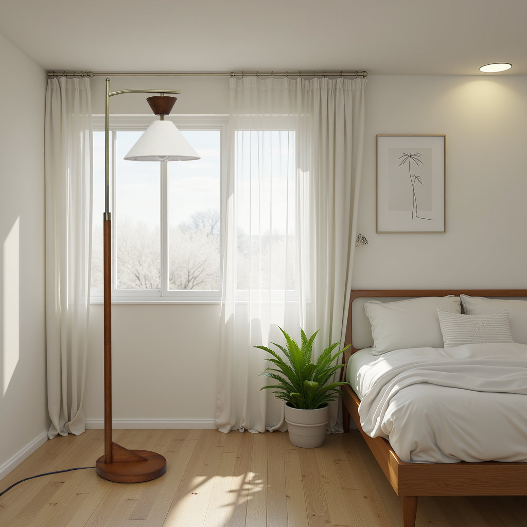 17 Stories 61" Zensa Floor Lamp Blends Modern Design With Natural ...