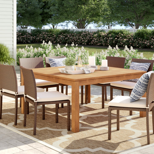 Square Patio Dining Tables You'll Love | Wayfair