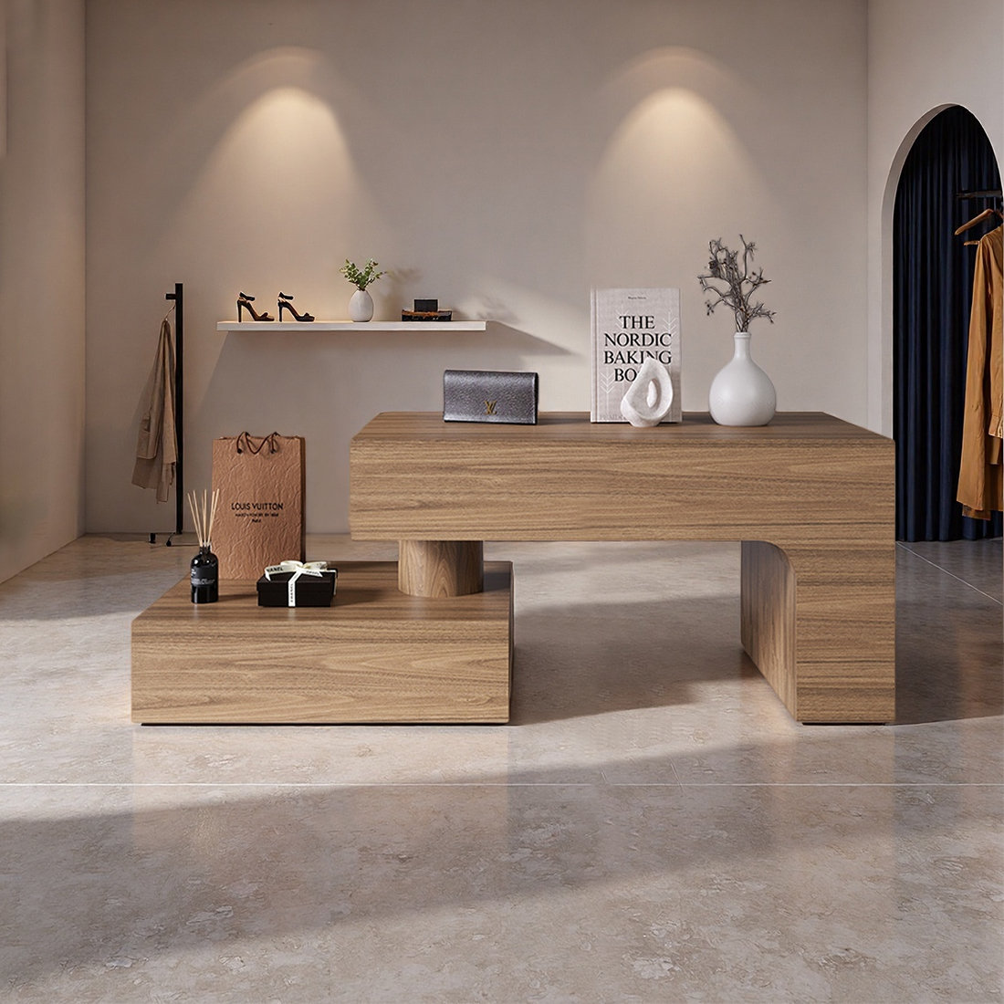 Rebrilliant Simple and rustic display counter of the store | Wayfair