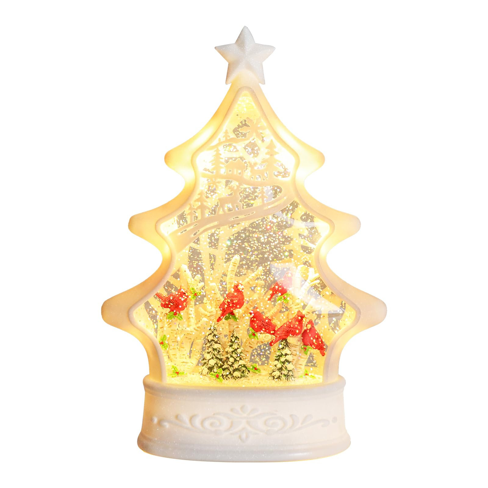 The Holiday Aisle® Musical Snow Globe Music Box Glass Snowglobes ...