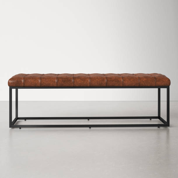 AllModern Pearson Leather Ottoman & Reviews | Wayfair