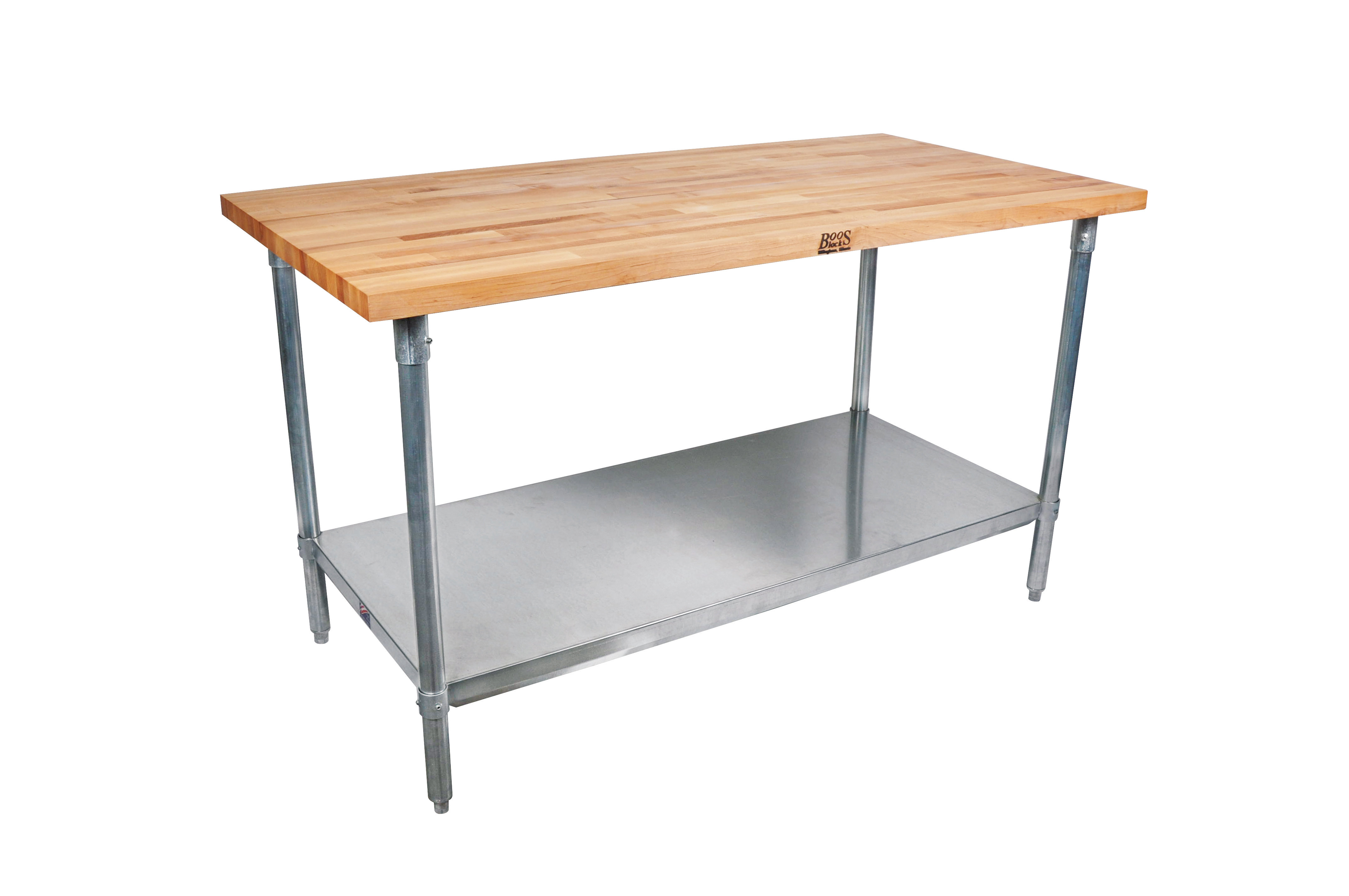 John Boos Maple Top Work Table With Stainless Steel Shelf - Wayfair Canada
