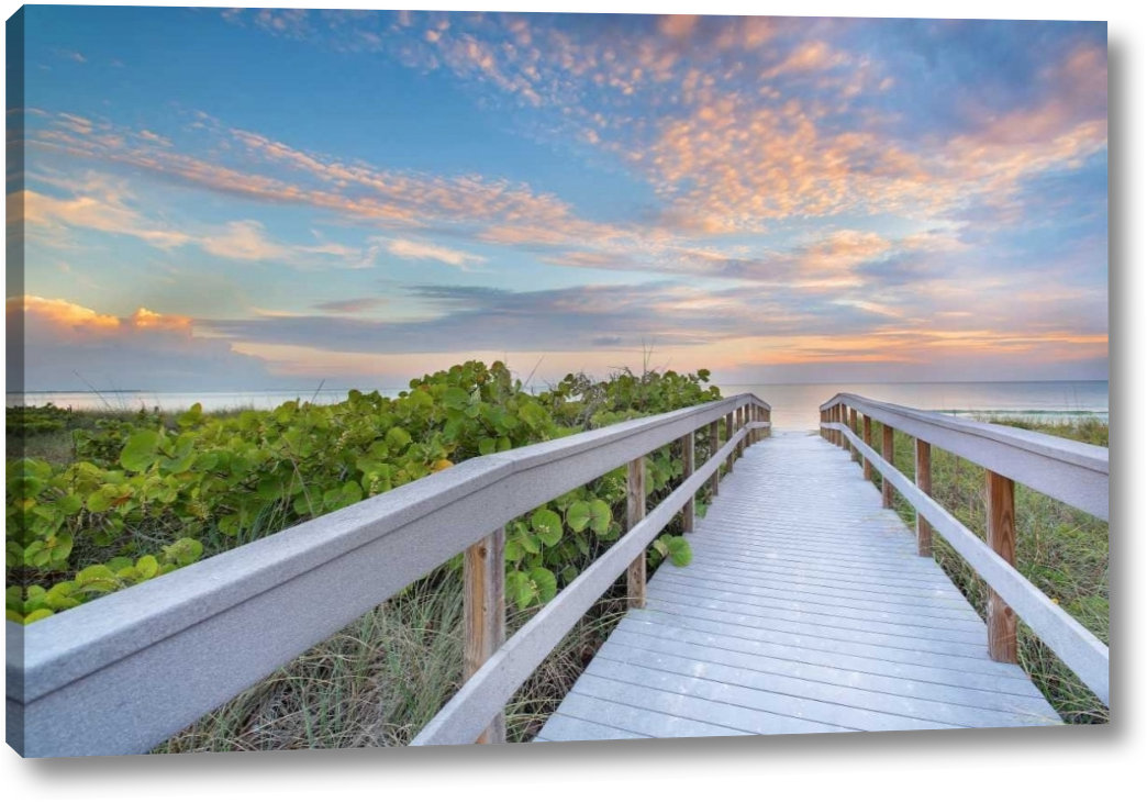 Bay Isle Home™ 'The Walk To Sunset Beach' by Andrew Vernon Giclee Art ...