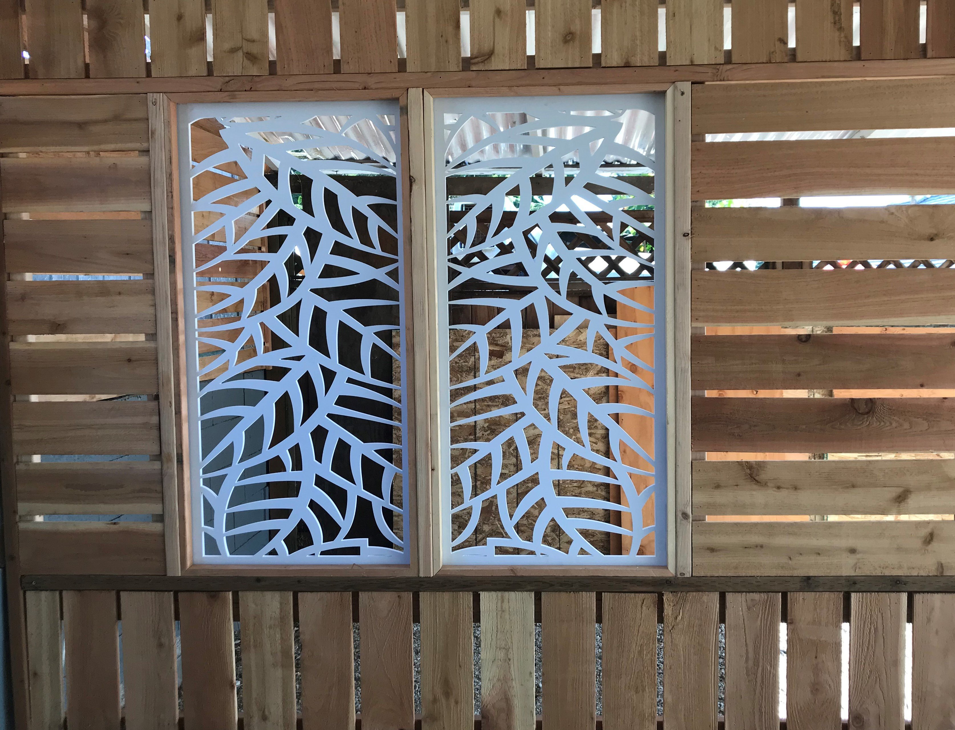VIMA (LeafVeins) Decorative Wall Panel - 48"L x 24"W, White Color PVC ...
