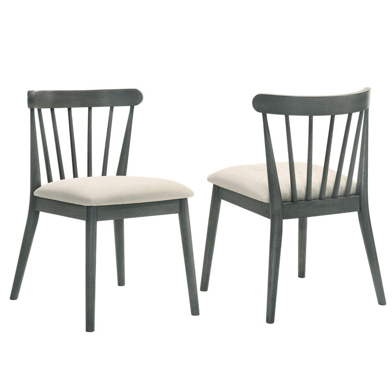 Ophelia & Co. 2-Piece Set Farmhouse Dining Chairs, Rustic Solid Wood ...