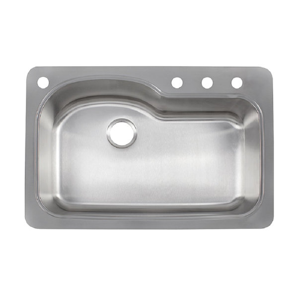 Franke Kinetic Evolution Stainless Steel 33" L x 22" W Dual Mount ...