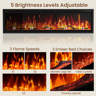 Latitude Run® Recessed Or Wall Mounted Smart Electric Fireplace With 12 ...