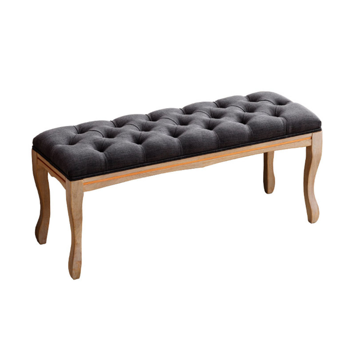George Oliver Upholstered Tufted Bench Ottoman , Dining Bench Bedroom ...