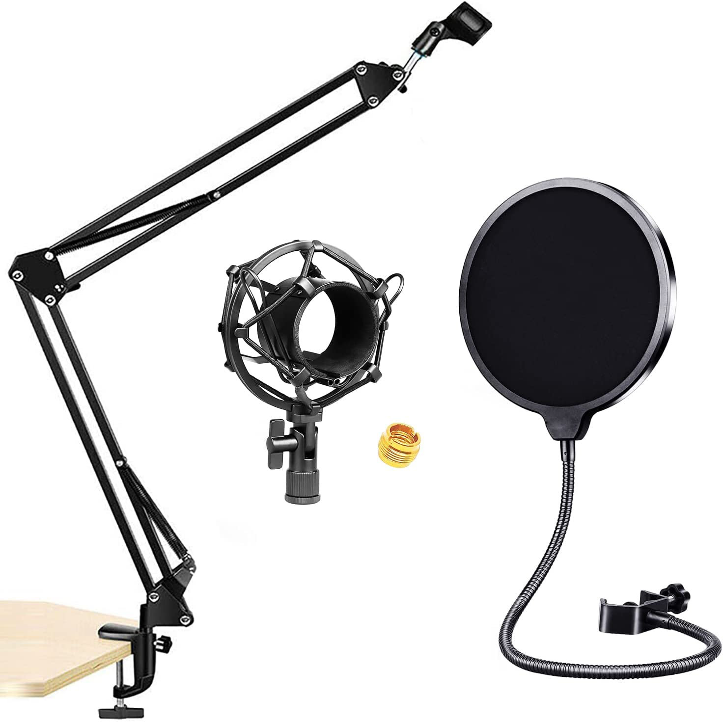 5 Core Microphone Stand Heavy Duty Double Arm Stands with Professional ...