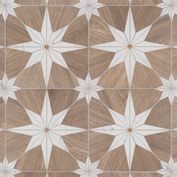 Merola Tile Llama Stella Loire Verso 10" x 10" Porcelain Marble Look ...