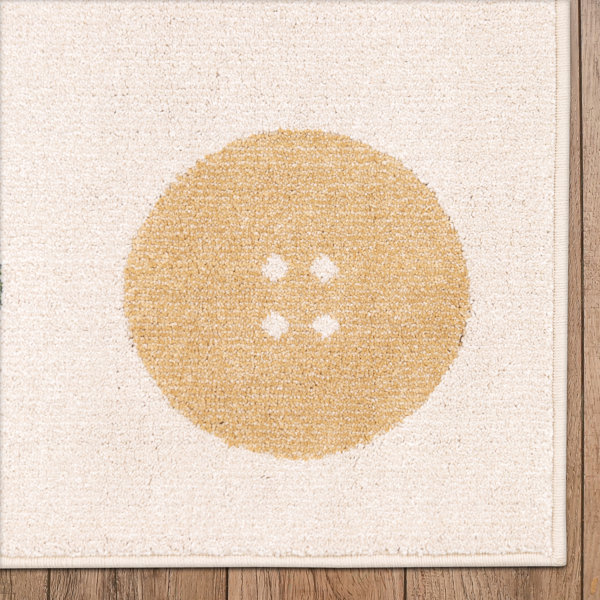 Orian Rugs Inc. Playroom Buttons Benchmark Stain Resistant Kids Area ...