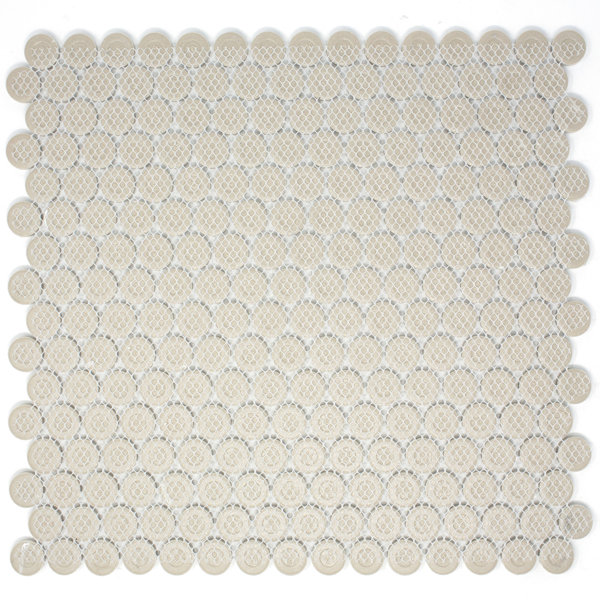 Supreme Tile Porcetile Dot 0.8" x 0.8" Porcelain Mosaic Wall & Floor ...