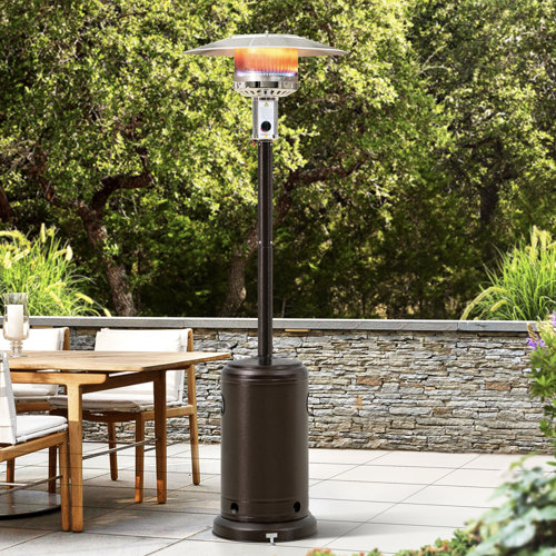 Sunjoy 48,000 BTU Patio Heater, Portable Freestanding Propane Heater ...