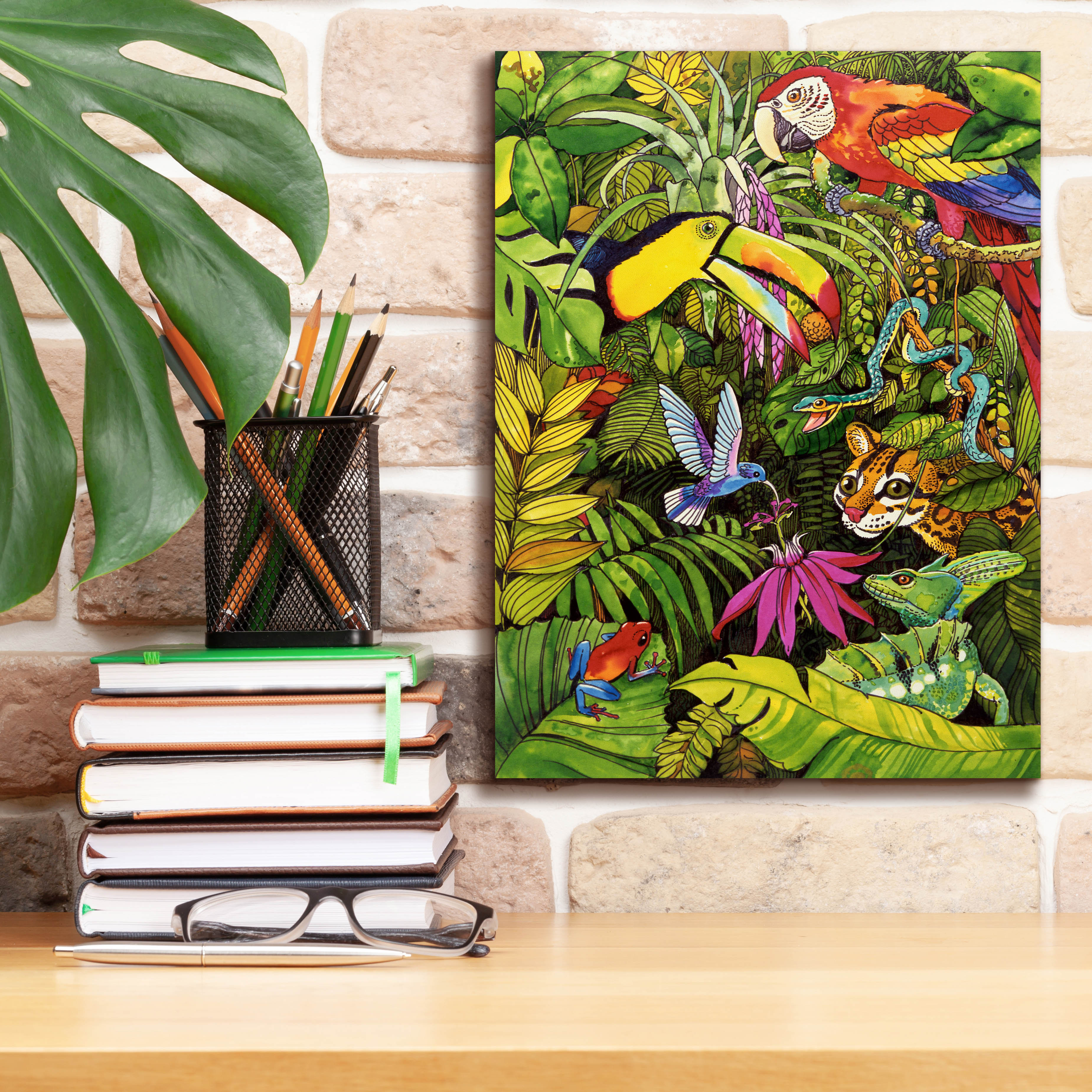 Bayou Breeze Epic Graffiti 'Tropical Scenery' by Harro Maass | Wayfair