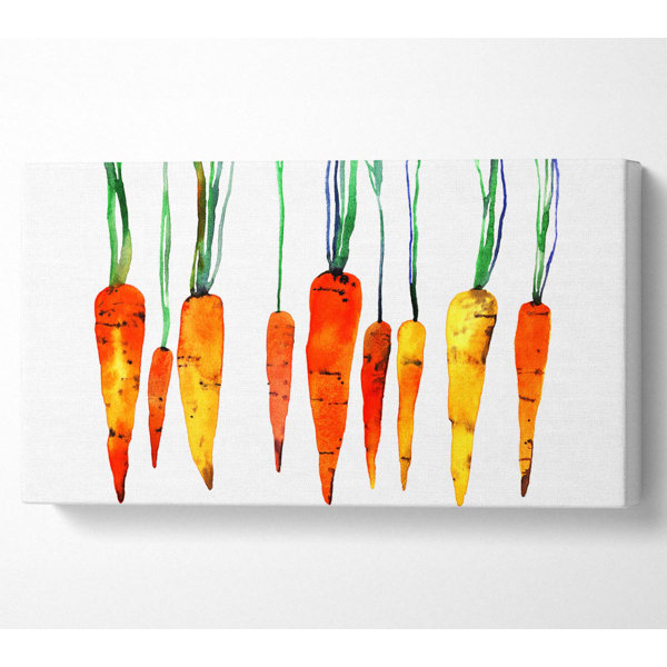 August Grove Dangling Carrots - Wrapped Canvas Art Prints | Wayfair.co.uk