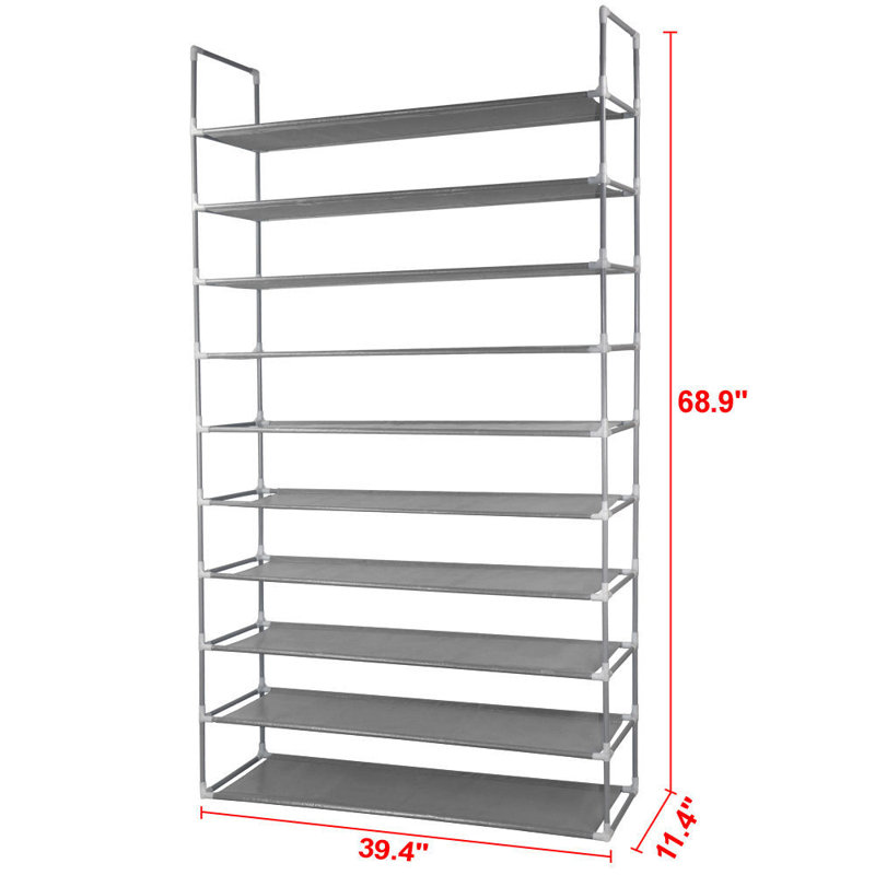 Rebrilliant 50 Pair Shoe Rack & Reviews | Wayfair