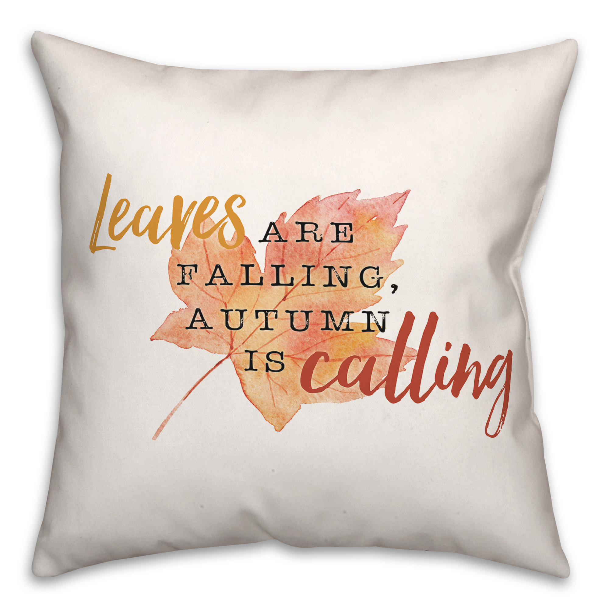 Designs Direct Creative Group Leaves Falling Autumn Square Pillow Cover ...