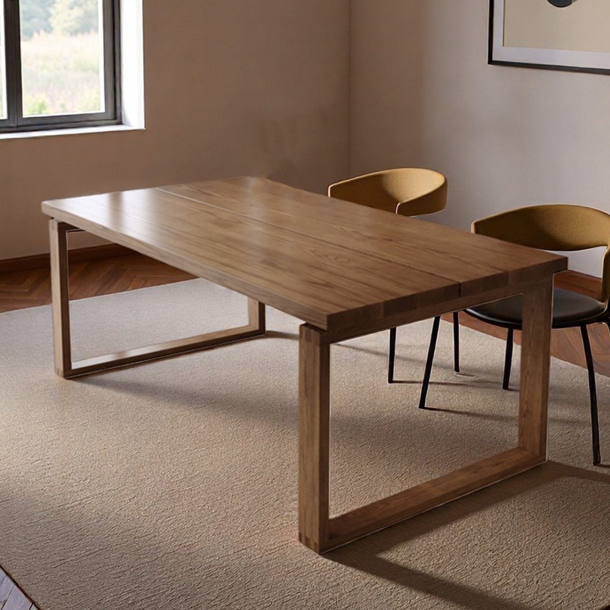 Orren Ellis Premium Ash Wood Dining Table Mortise/Tenon Joints | Wayfair