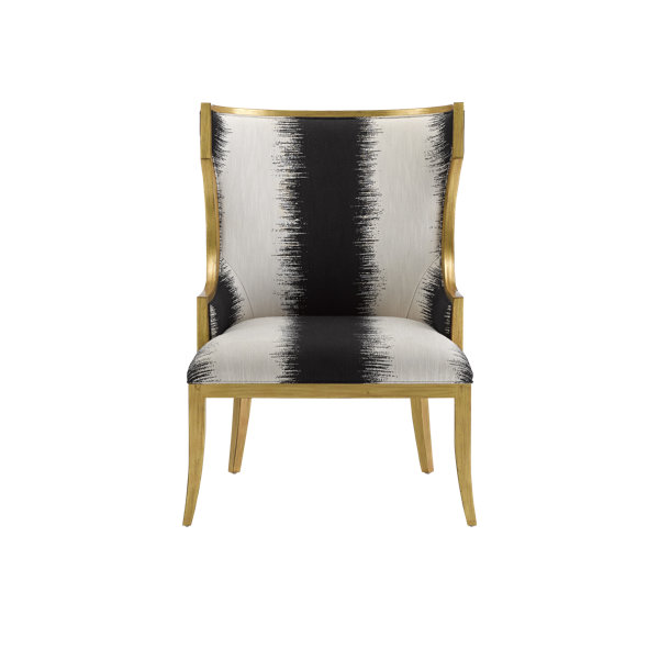Currey & Company Garson 31.5" Wide Polyester Wingback Chair & Reviews ...