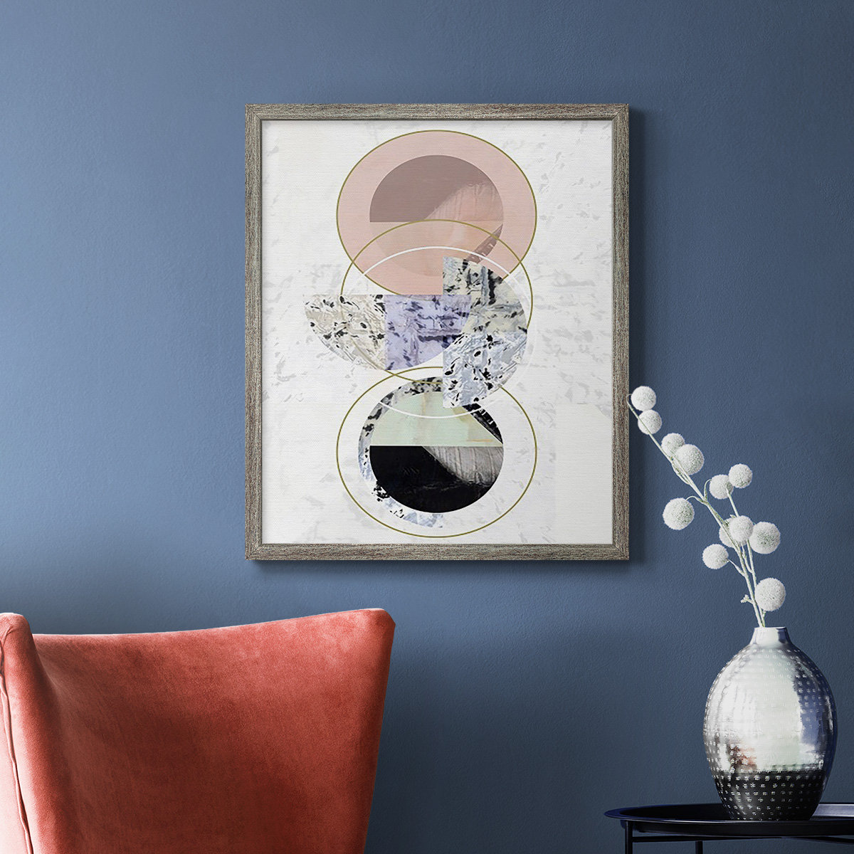 Ebern Designs Inner Circles I Premium Framed Canvas - Ready to Hang ...