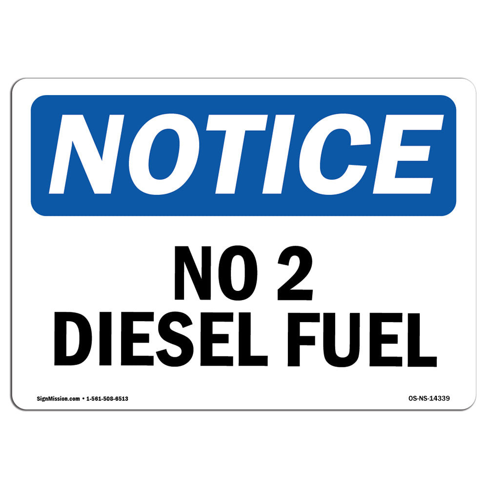 SignMission No 2 Diesel Fuel Aluminum Sign 18 x 24 | Wayfair