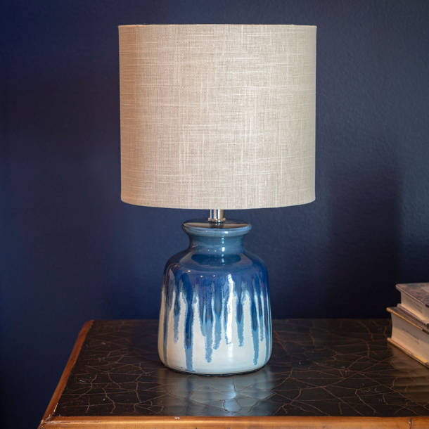 Aspen Creative Corporation 8'' H Denim Fabric Drum Lamp Shade & Reviews ...