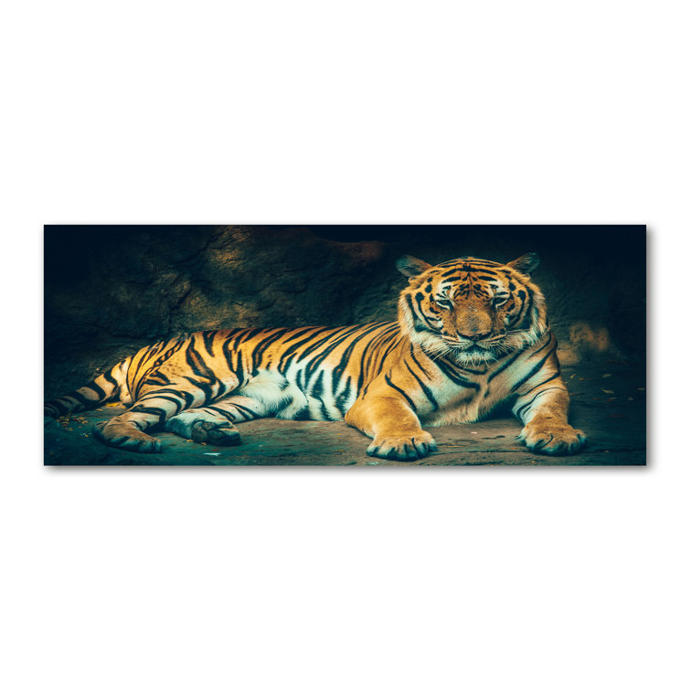 Latitude Vive A Tiger In A Cave - No Frame Art Prints on Canvas ...