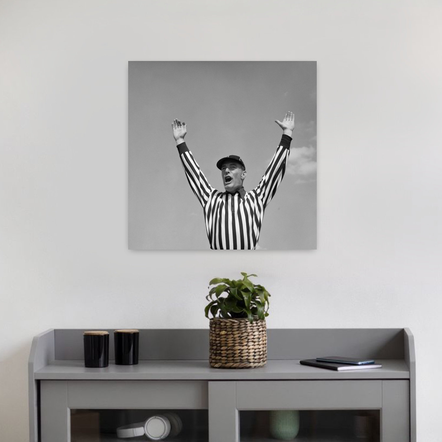 Canora Grey 1950S Football Referee Making Touchdown Signal Classic ...