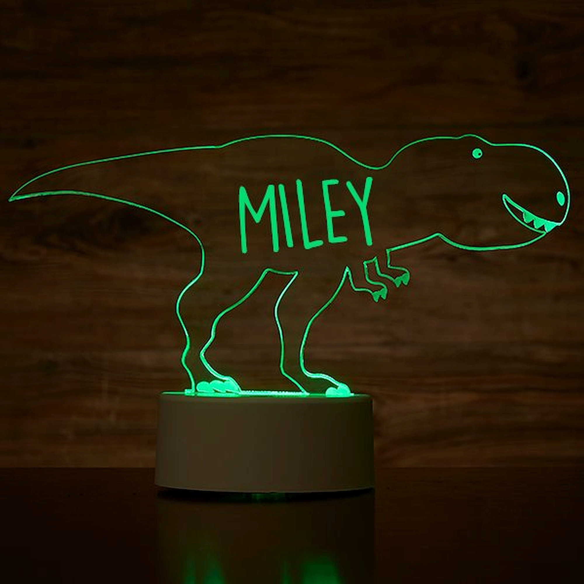 Personalization Mall Dinosaur Personalized LED Sign & Reviews | Wayfair