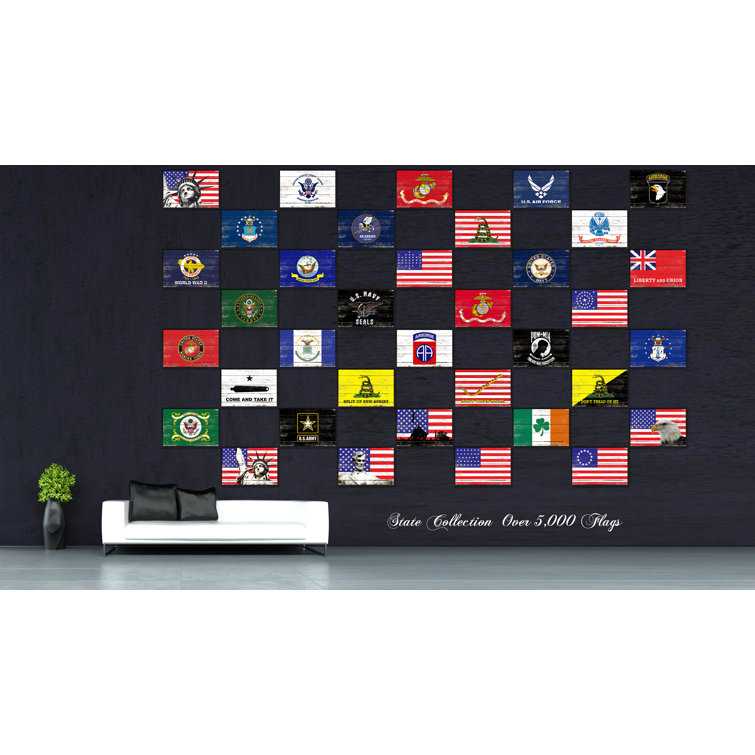 The Holiday Aisle® Revolutionary War 13 Colonies Military Flag Framed ...