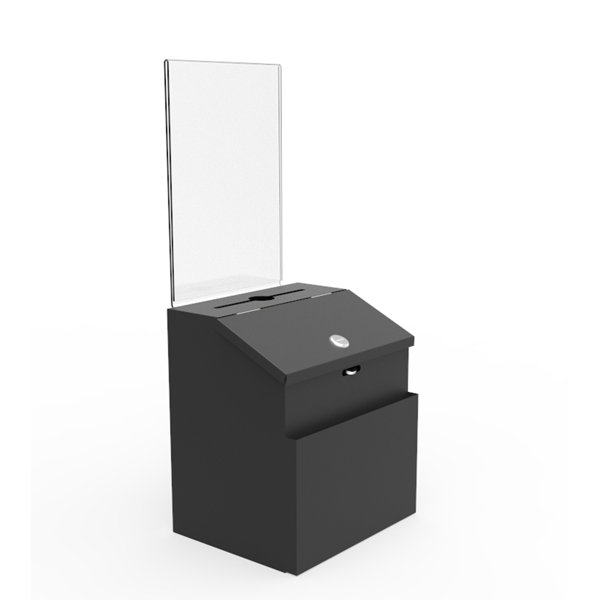 FixtureDisplays Metal Donation Suggestion Sign Holder Offering Charity ...